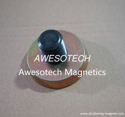 Round Magnets, M16, M20, M24,30,36 threaded Bushing Magnet, Magnetic Fixing Plate supplier